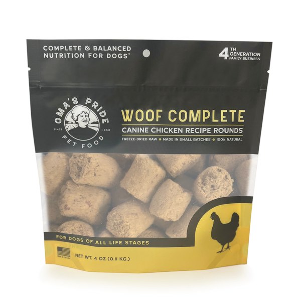 Woof Complete Canine Chicken Rounds – Field and Feed